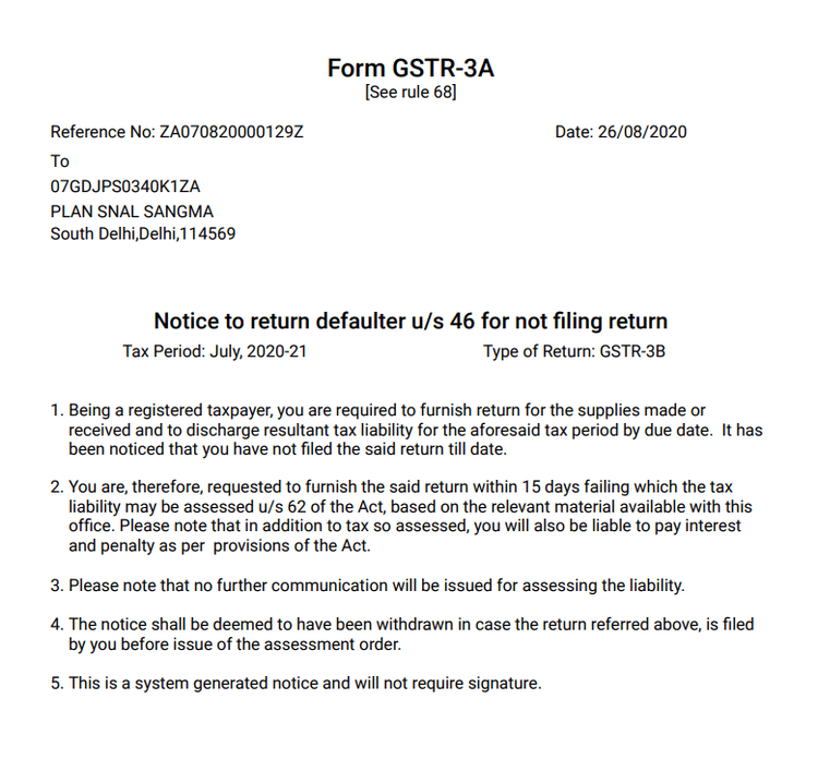 Everything You Need to Know About GSTR-3A Notice | MYGSTRefund