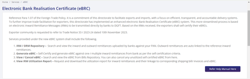 Electronic Bank Realisation Certificate (e-BRC) | MYGSTRefund